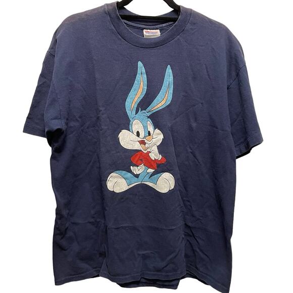 Hanes | Shirts | Vintage 9s Buster Bunny Tiny Toons Cartoon Single ...